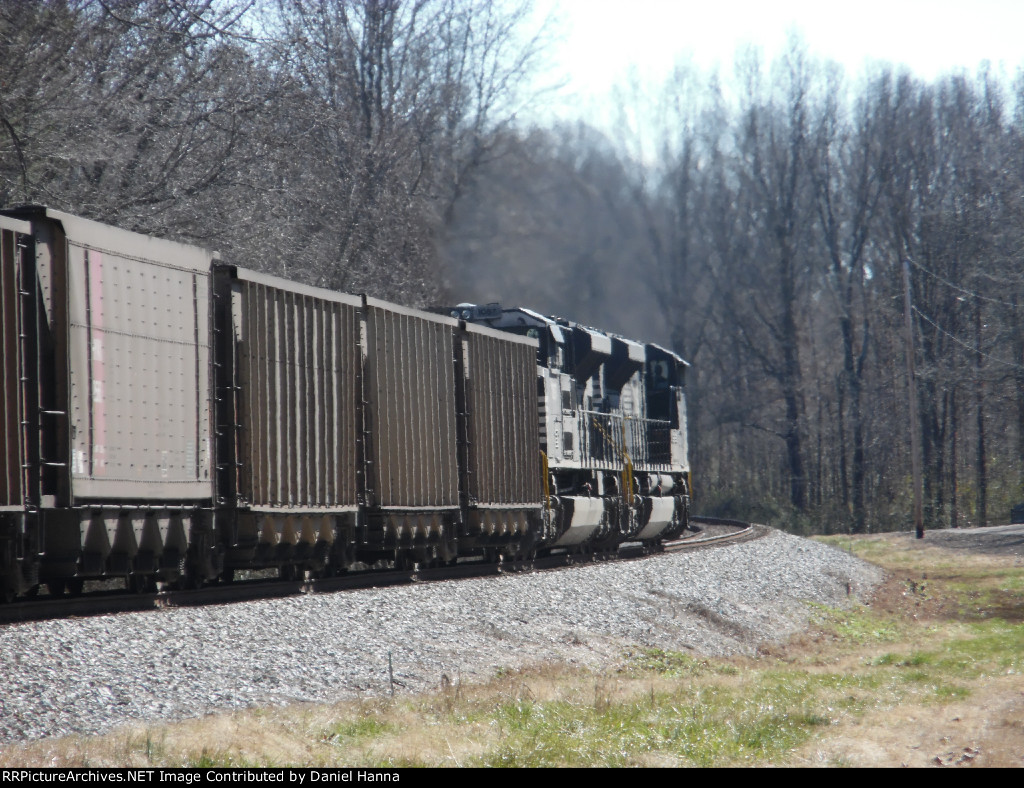 NS ACe's work hard as they pull a loaded coal train east